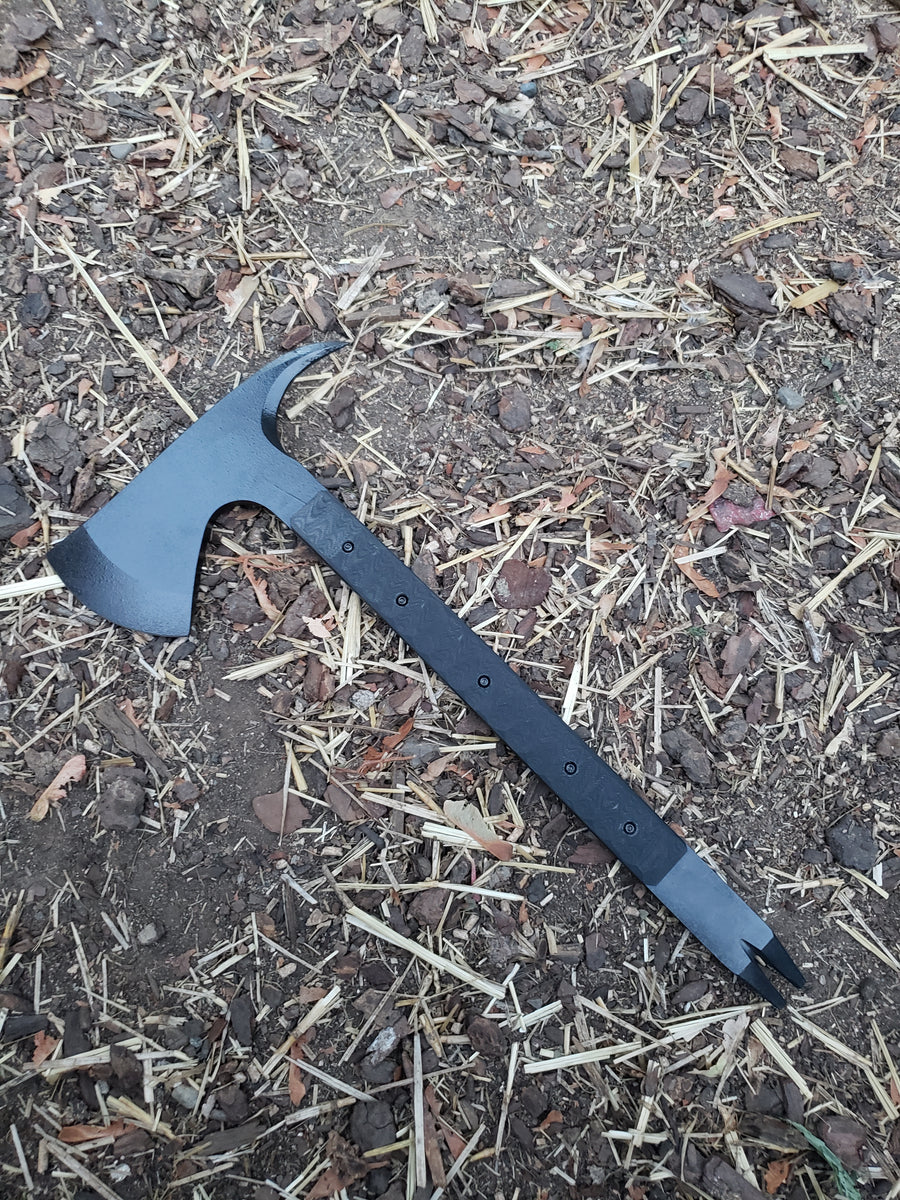 Utility Tomahawk with Stonewashed Finish and G10 Scales – Charles Jones ...