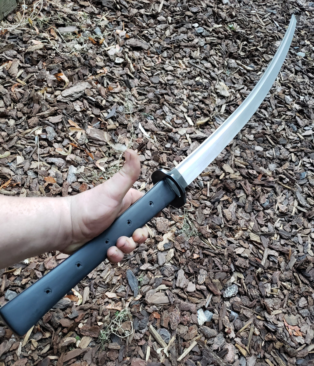 CPM3V Katana with G10 Handle and Mild Steel Habaki and Tsuba – Charles ...